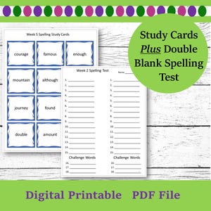 4th Grade Spelling Worksheets: 6 Weeks of Activities (digital Download ...