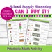 Addition, Subtraction Practice With Money, Can I Buy It, Math ...