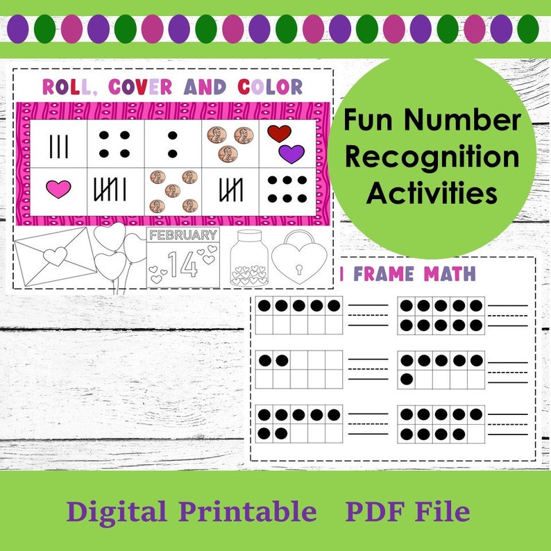 Preschool and Pre-k Valentines Math Activities/math Printable ...