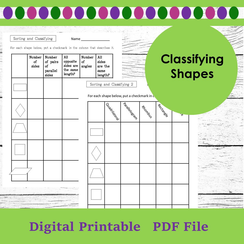 3rd Grade Geometry/math Printable Worksheets/geometry for Third Grade ...