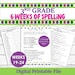 3rd Grade Spelling Worksheets/ 6 Weeks of Spelling Lists/ Spelling ...