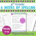 3rd Grade Spelling Worksheets/ 30 Weeks of Spelling Lists/ Spelling ...