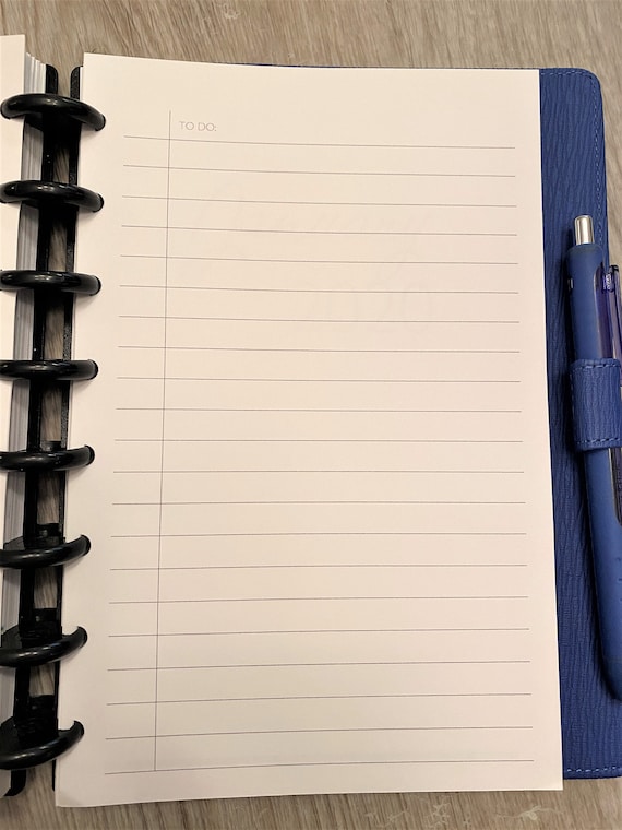To Do Lists Disc-bound Planner Refill | Etsy