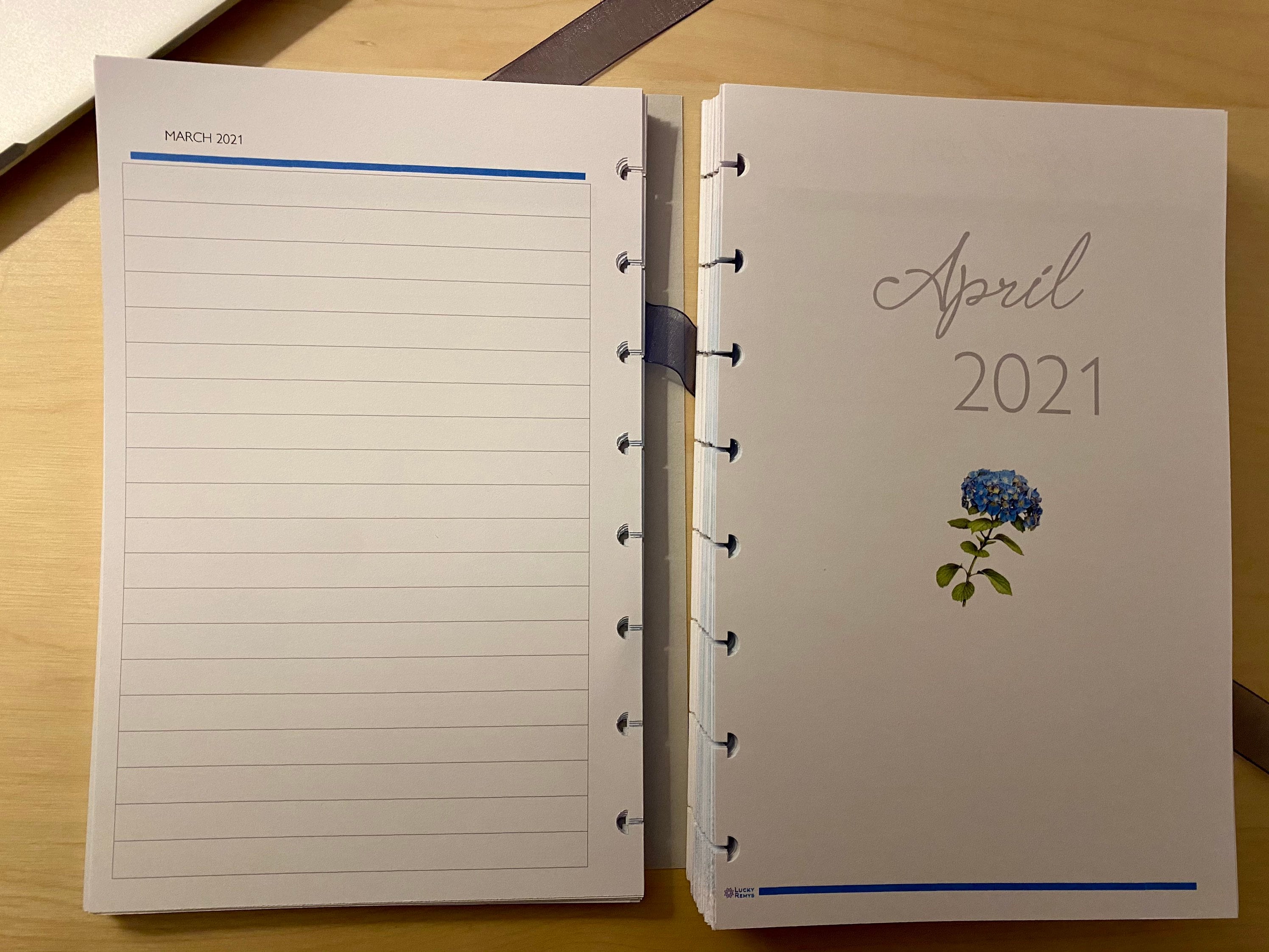 Monthly Combo Disc-bound Printed Calendar Refill & to Do Lists ...