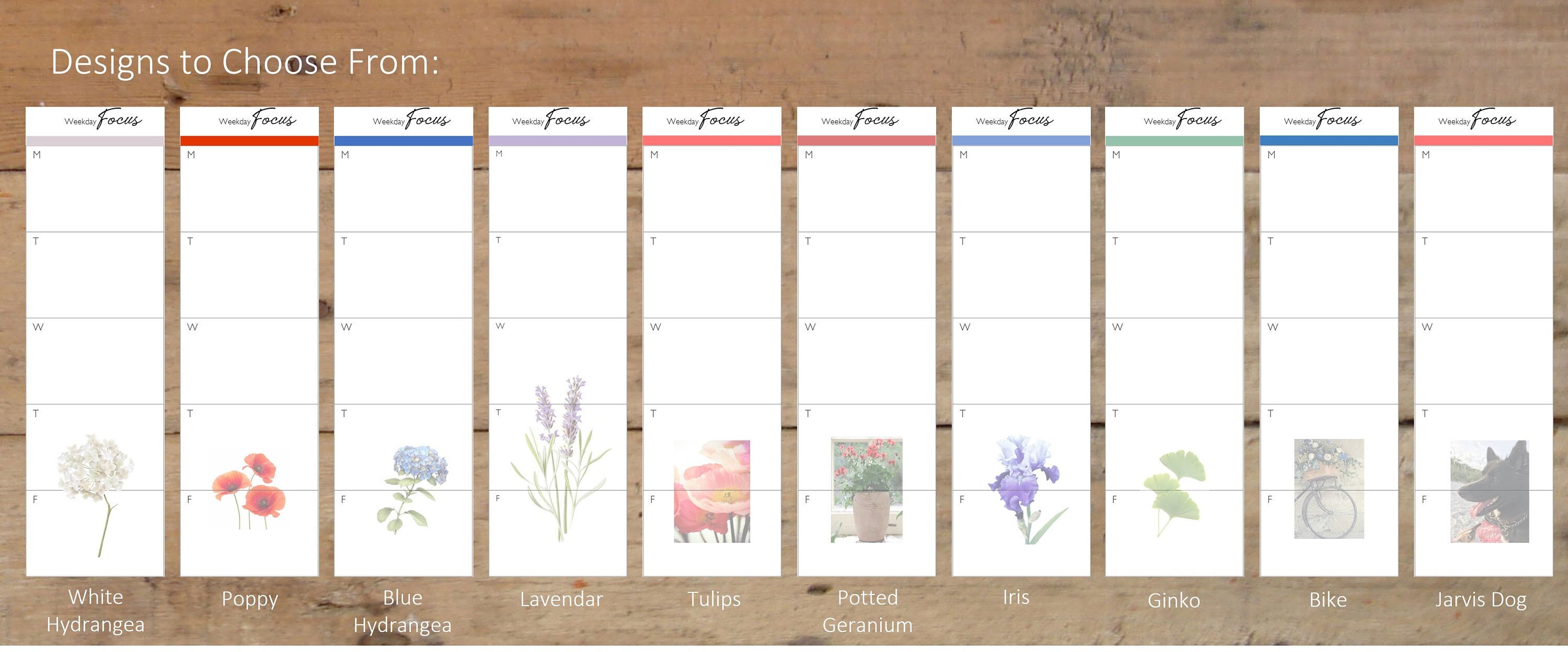 Weekday Focus Slim/half Pages for Disc-bound Planners / Calendars - Etsy