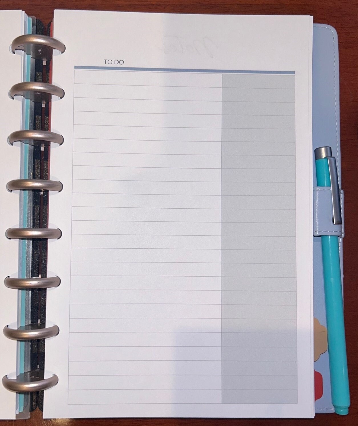 Monthly Disc-bound Printed Calendar Refill (custom Date Options) and ...