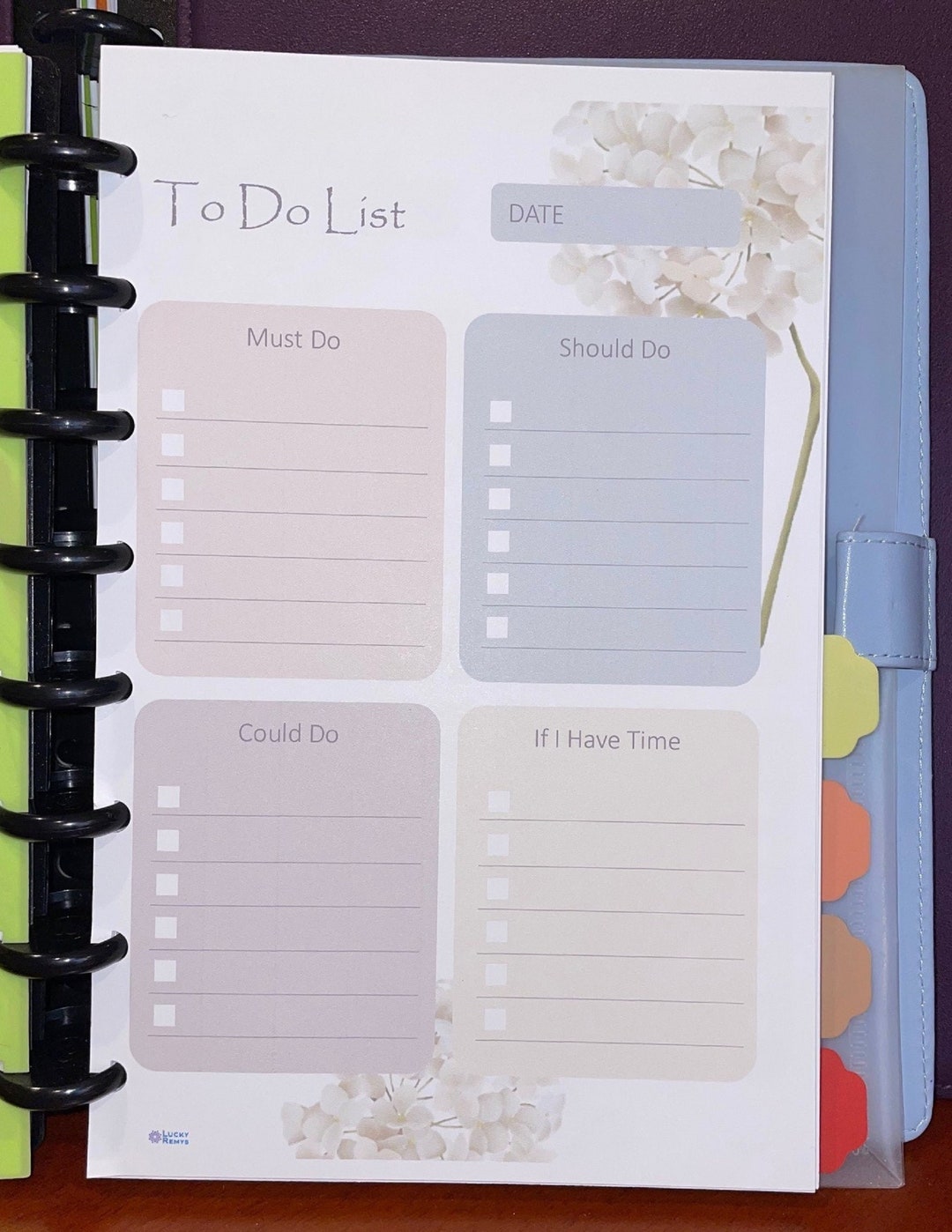 To Do Lists Refills for Disc-bound Planners / Calendars - Etsy