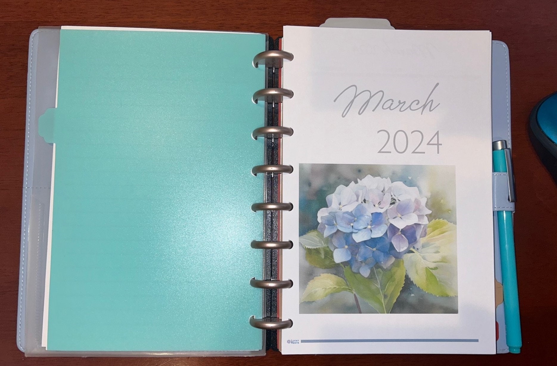 Monthly Disc-bound Printed Calendar Refill (custom Date Options) and ...