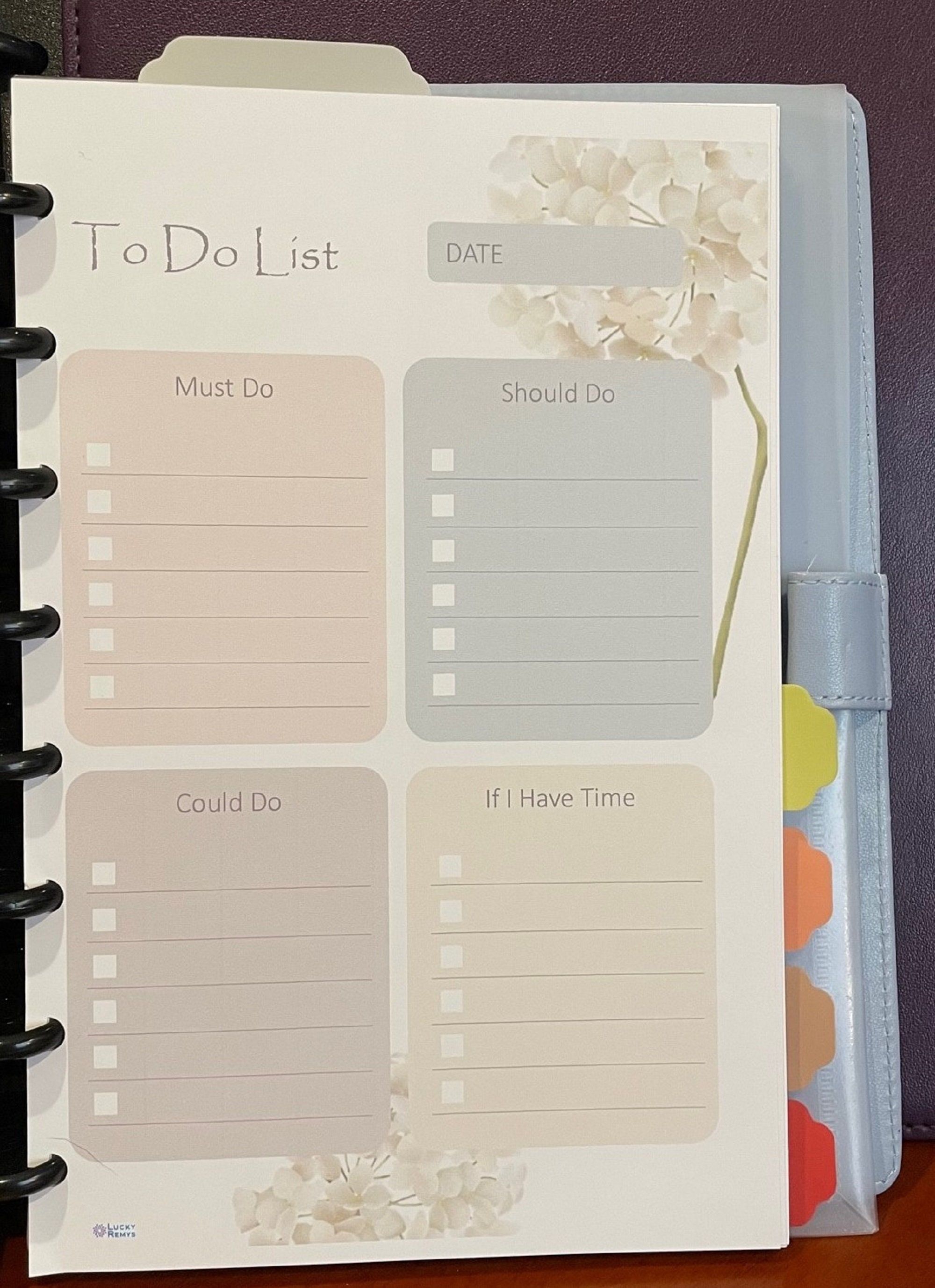 To Do Lists Refills for Disc-bound Planners / Calendars - Etsy