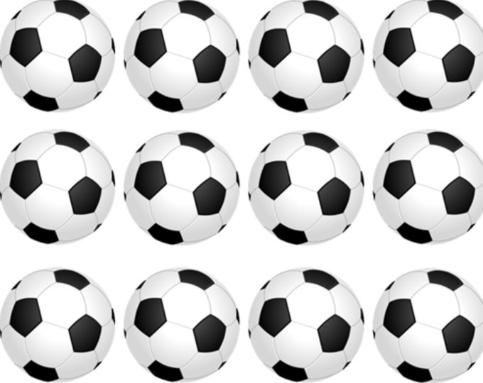 12 Edible Football Pre-cut Wafer Card Cupcake Toppers. - Etsy
