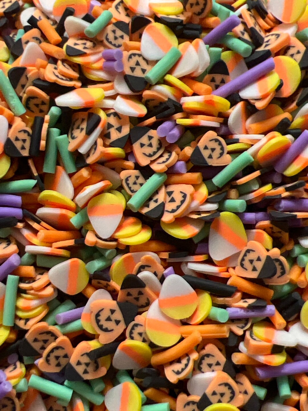 Halloween Pumpkin Candy Corn Black, Purple, Green & Orange Craft ...