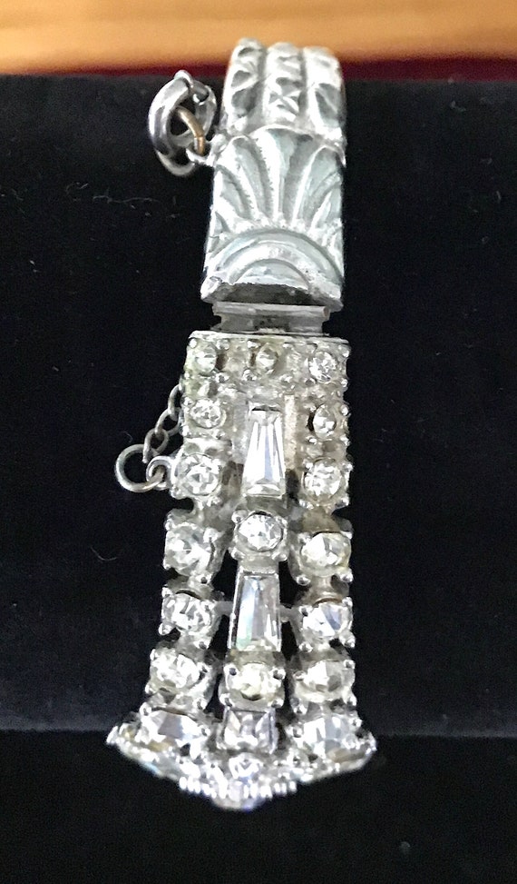 Jewels by Bogoff 1940's Bracelet & Display Case. Rhod… - Gem