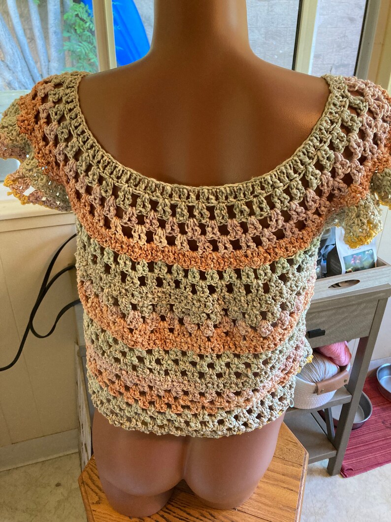 Crochet Kira Top (full Length) - Etsy