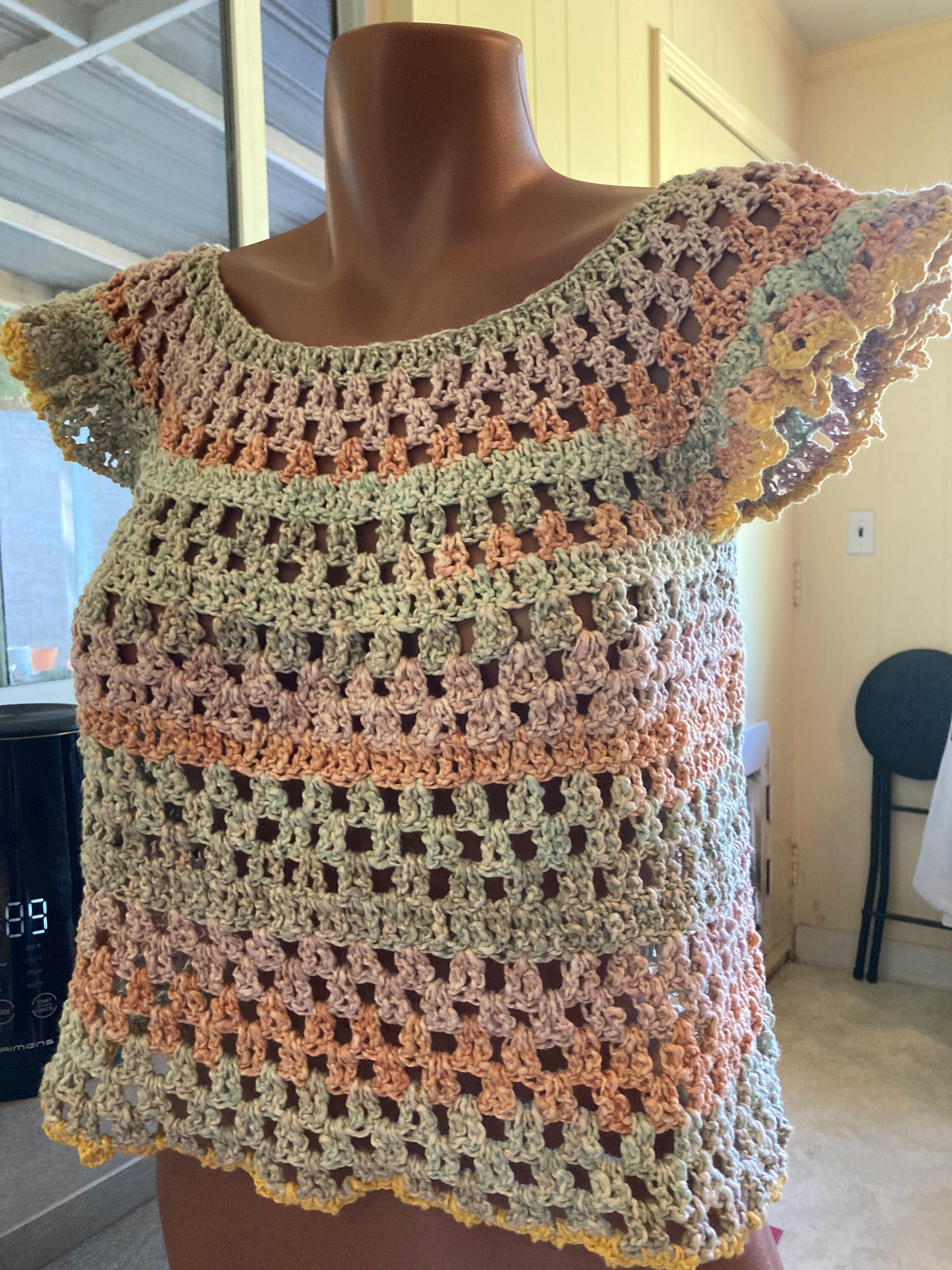 Crochet Kira Top (full Length) - Etsy