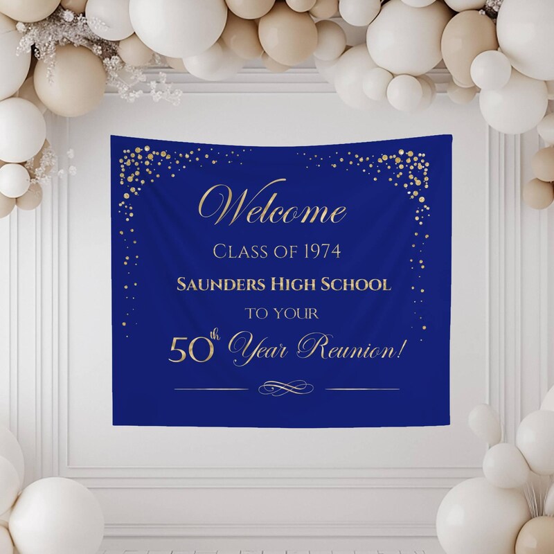 Reunion Banner - Etsy