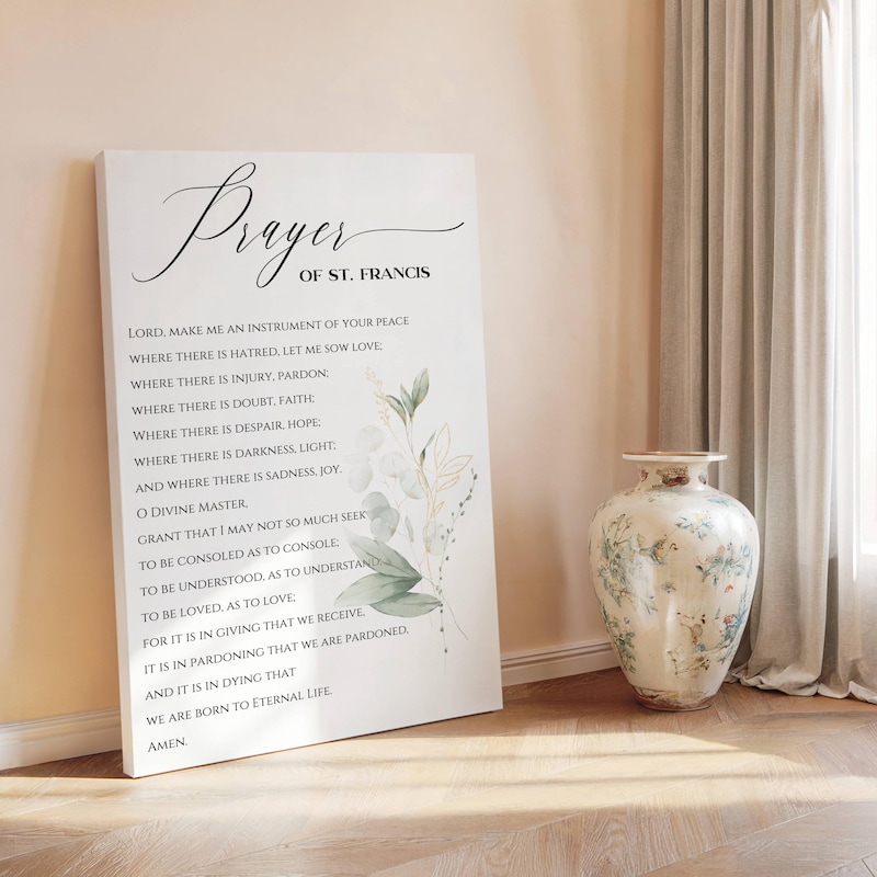Prayer of St Francis - Etsy