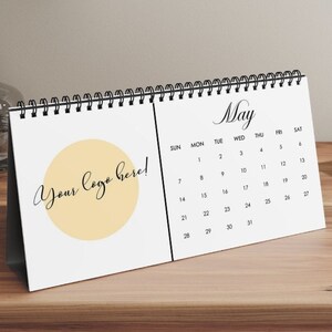 Personalized LOGO or Company Desk Calendar Custom Swag Gift - Etsy
