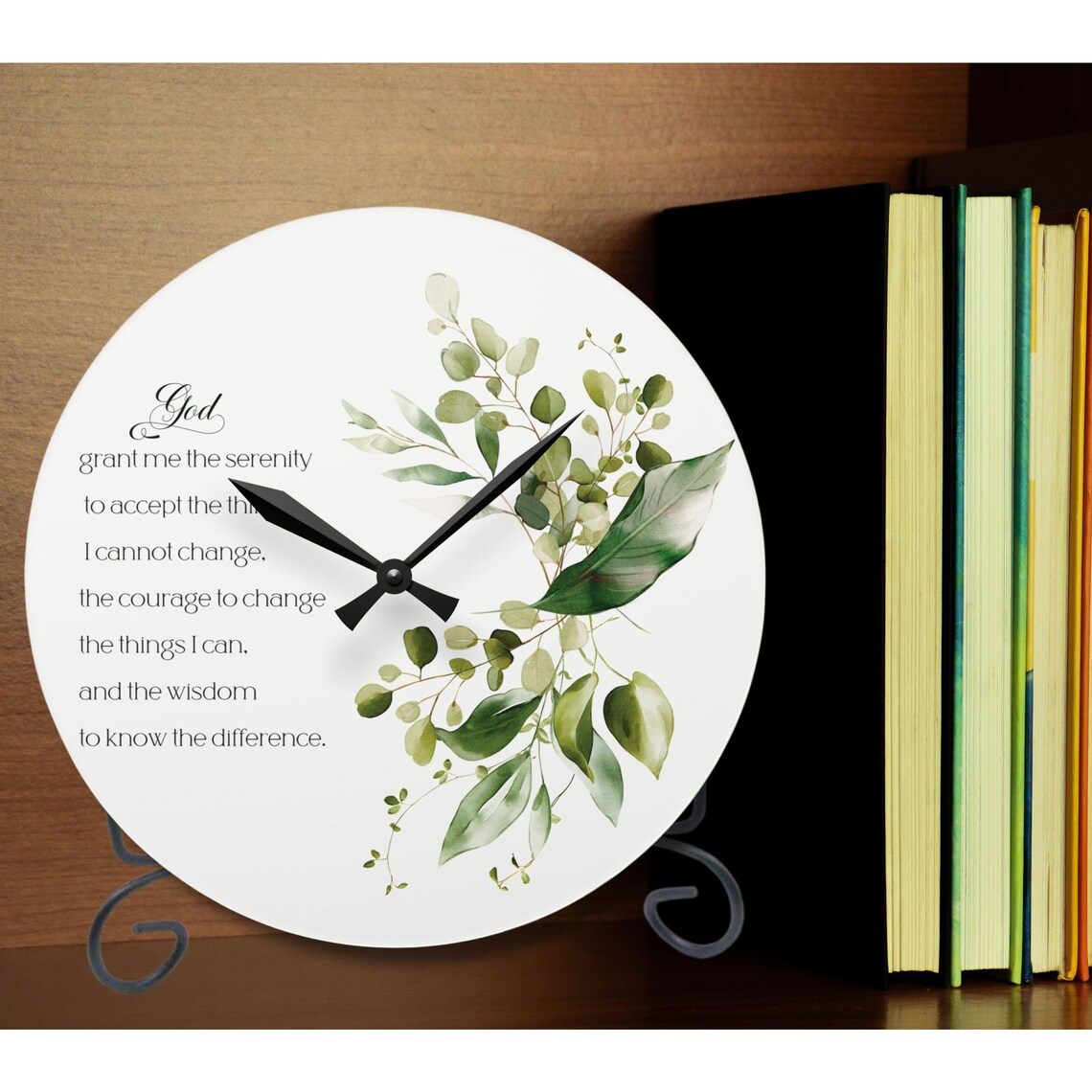 Gorgeous Serenity Prayer Clock , Boho Elegant Prayer Clock, Religious ...