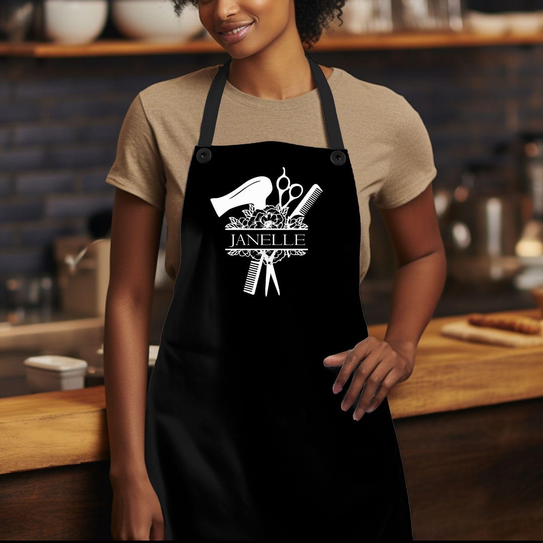Personalized Hair Stylist Apron, Custom Salon Apron, Work Apron, Gift ...