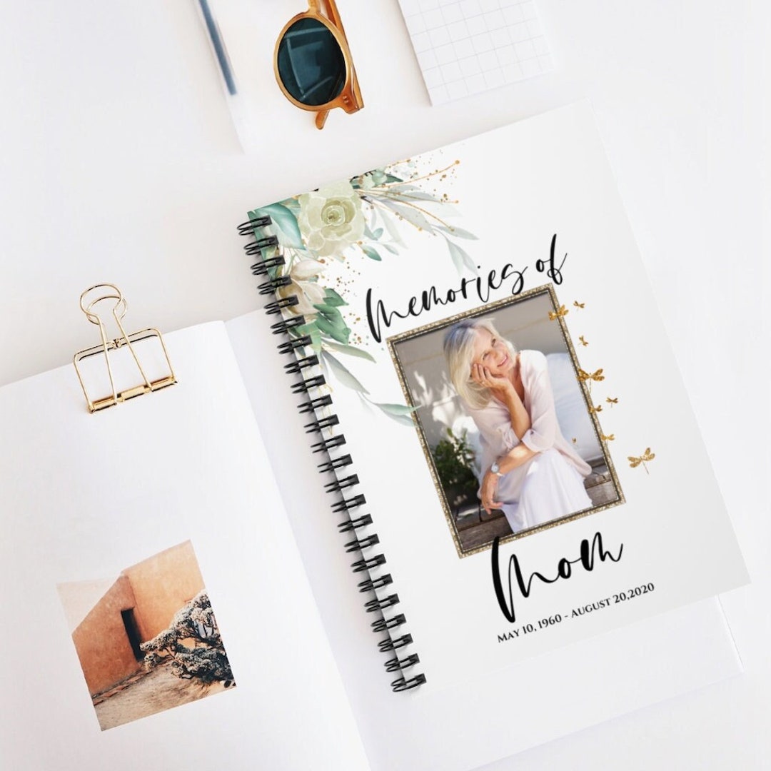 Memorial Journal Personalized Photo Memorial Gift Spiral - Etsy