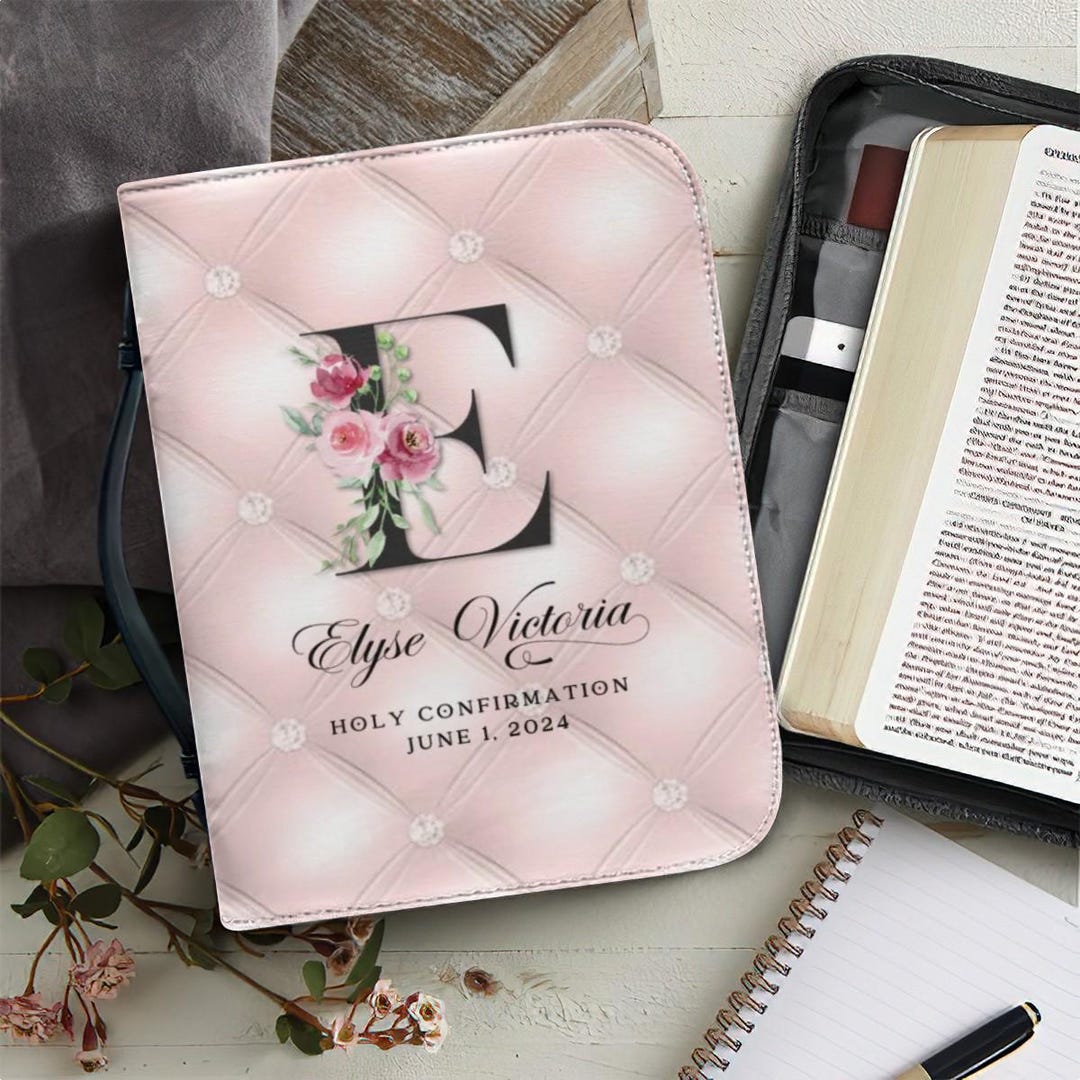 Personalized Confirmation Bible Cover Gift, Beautiful Floral Custom ...