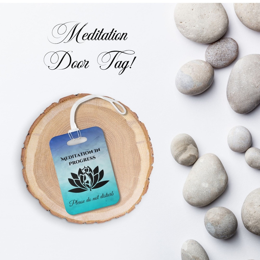 Meditation Door Sign, Do Not Disturb Sign, Quiet Please Sign, Hotel ...