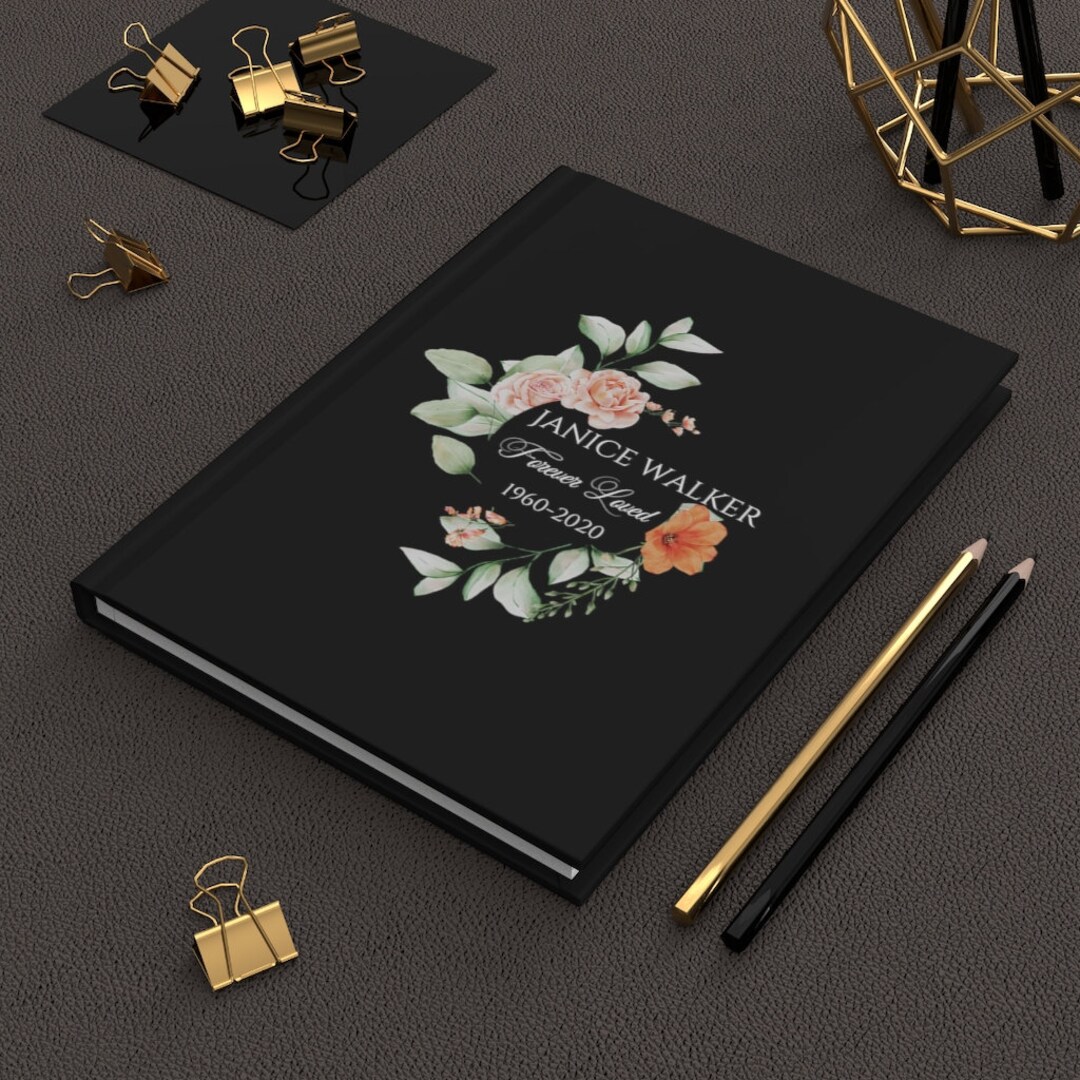 Personalized Memorial Journal, Custom Sympathy Gift, I Heard Your Voice ...