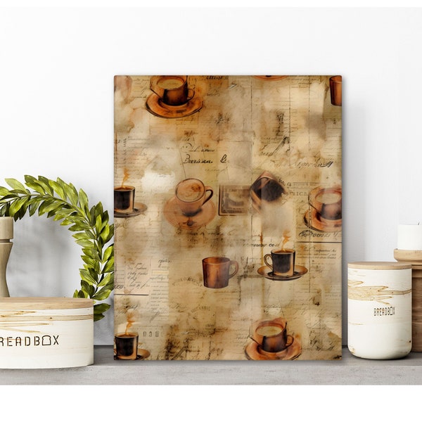 Coffee Canvas Art - Etsy