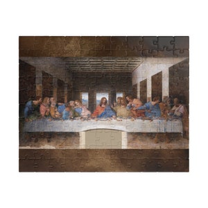 The Last Supper Puzzle, 4 Sizes, Custom Jigsaw Puzzle, Religious Puzzle ...