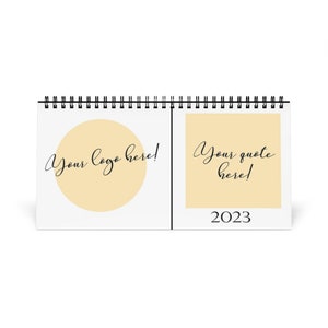 Personalized LOGO or Company Desk Calendar, Custom Swag Gift ...