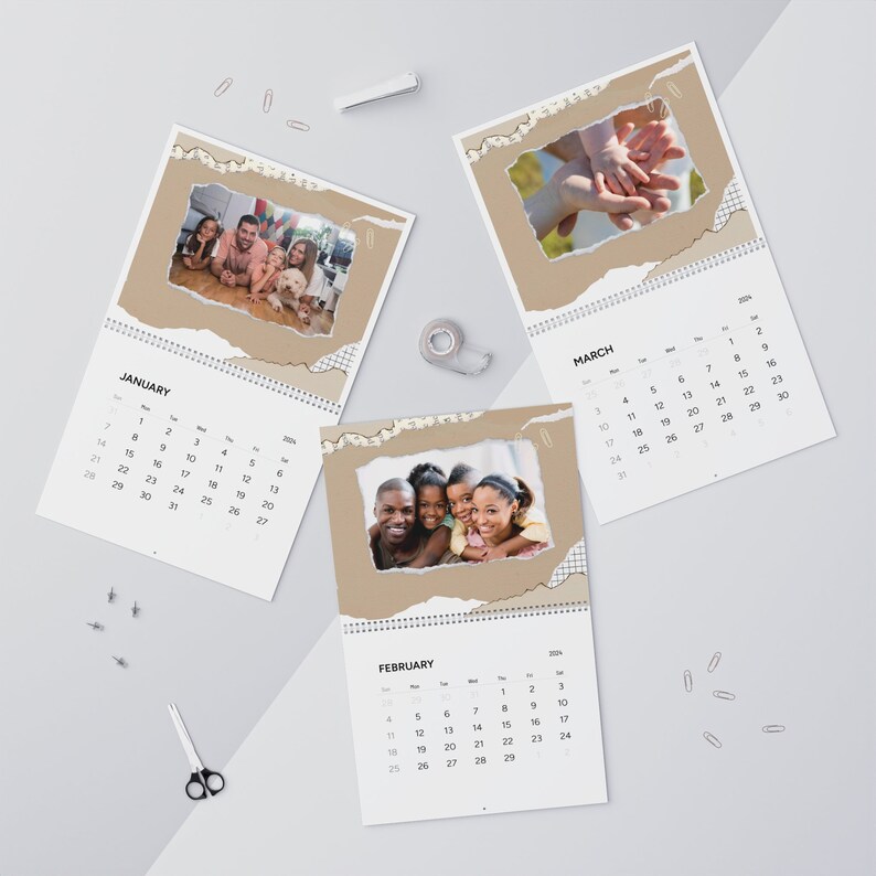 Beautiful Scrapbook Designed Wall Calendars (2024), Keepsake Gift ...