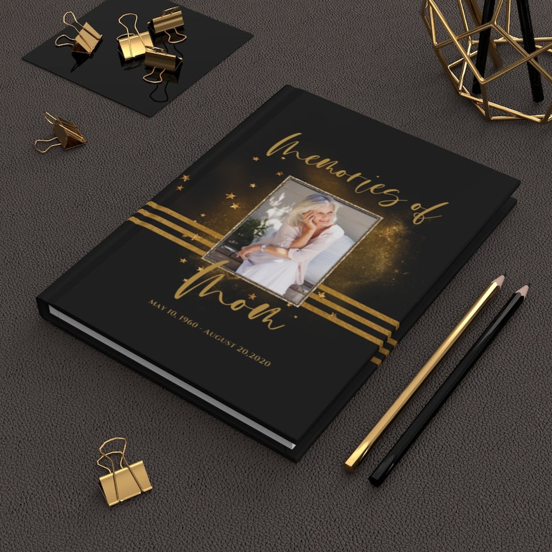 Memorial Journal, Custom Sympathy Gift,personalized PHOTO Memorial Gift ...