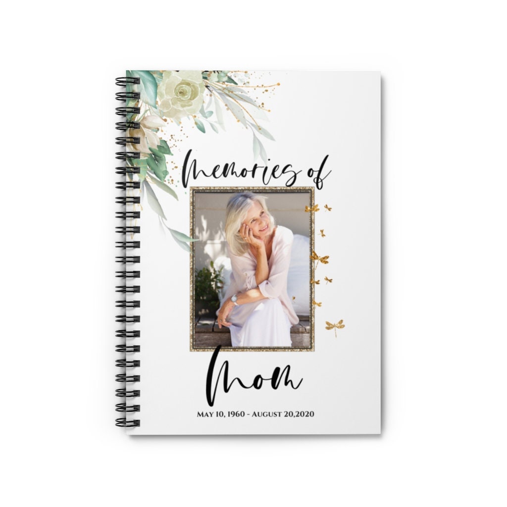 Memorial Journal Personalized Photo Memorial Gift Spiral - Etsy