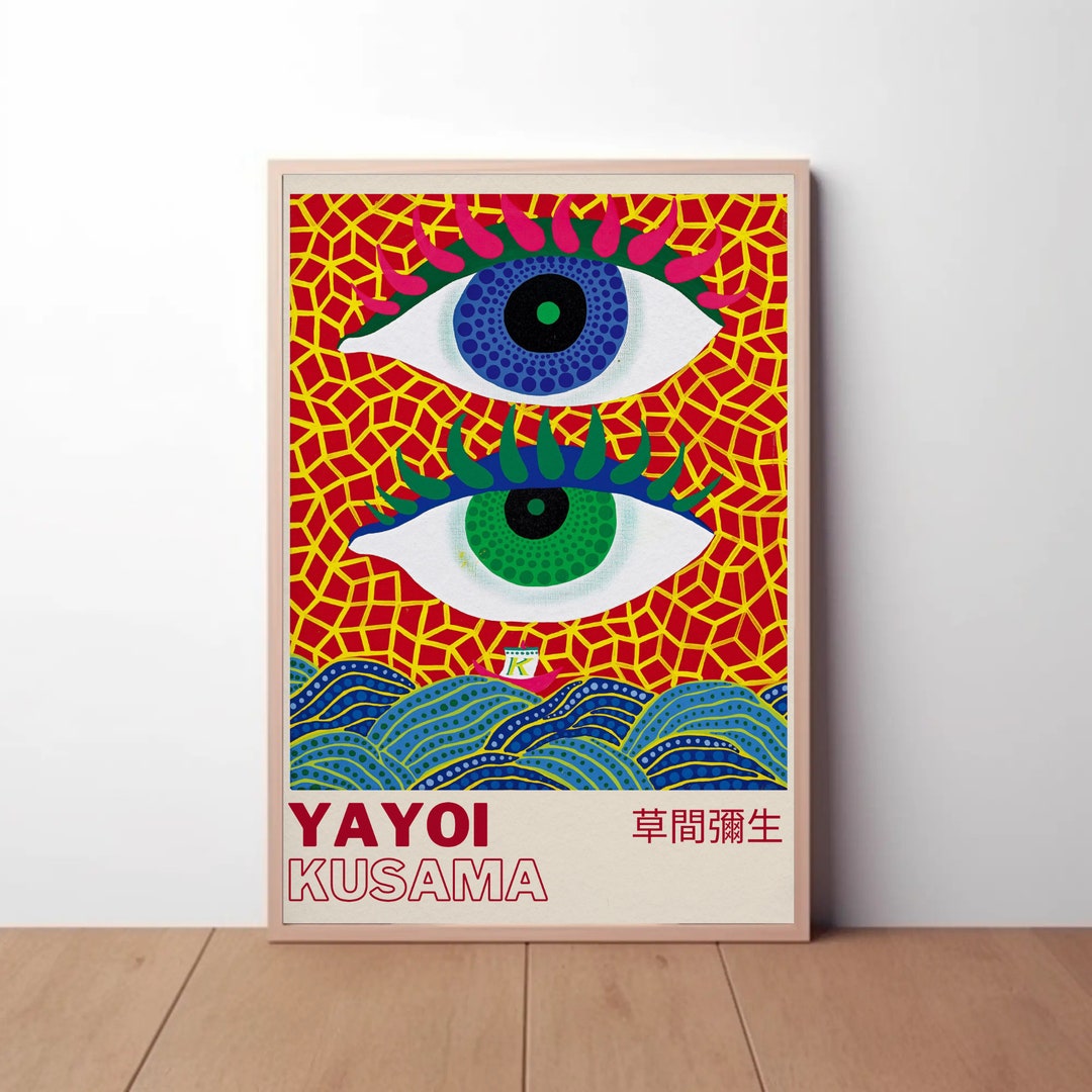 Yayoi Kusama Art Print Modern Colorful Poster Printable Wall Art Décor ...