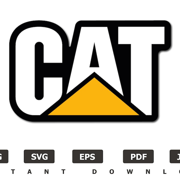 Caterpillar Logo Svg - Etsy Australia