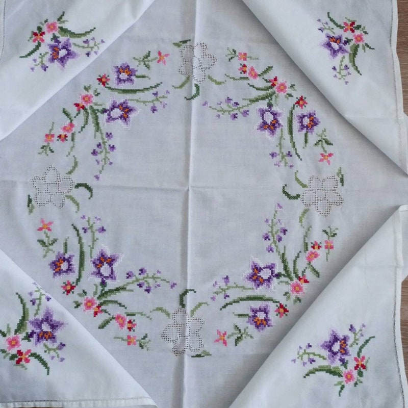 Embroidered Tablecloth - Etsy