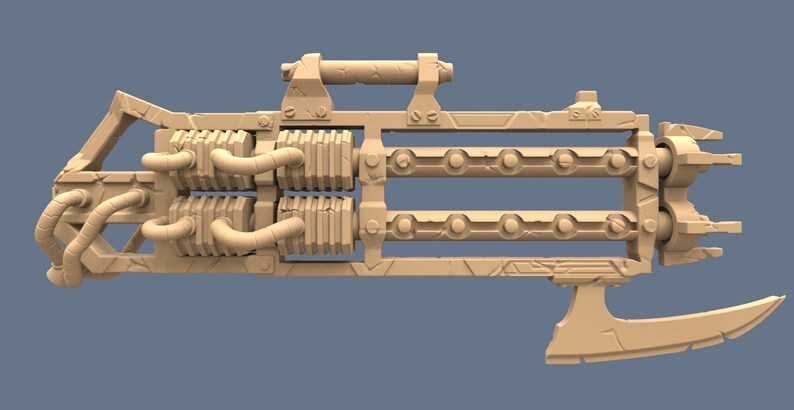 Warhammer Necron Immortal's Heavy Gauss Rifle 3D Printed | Etsy