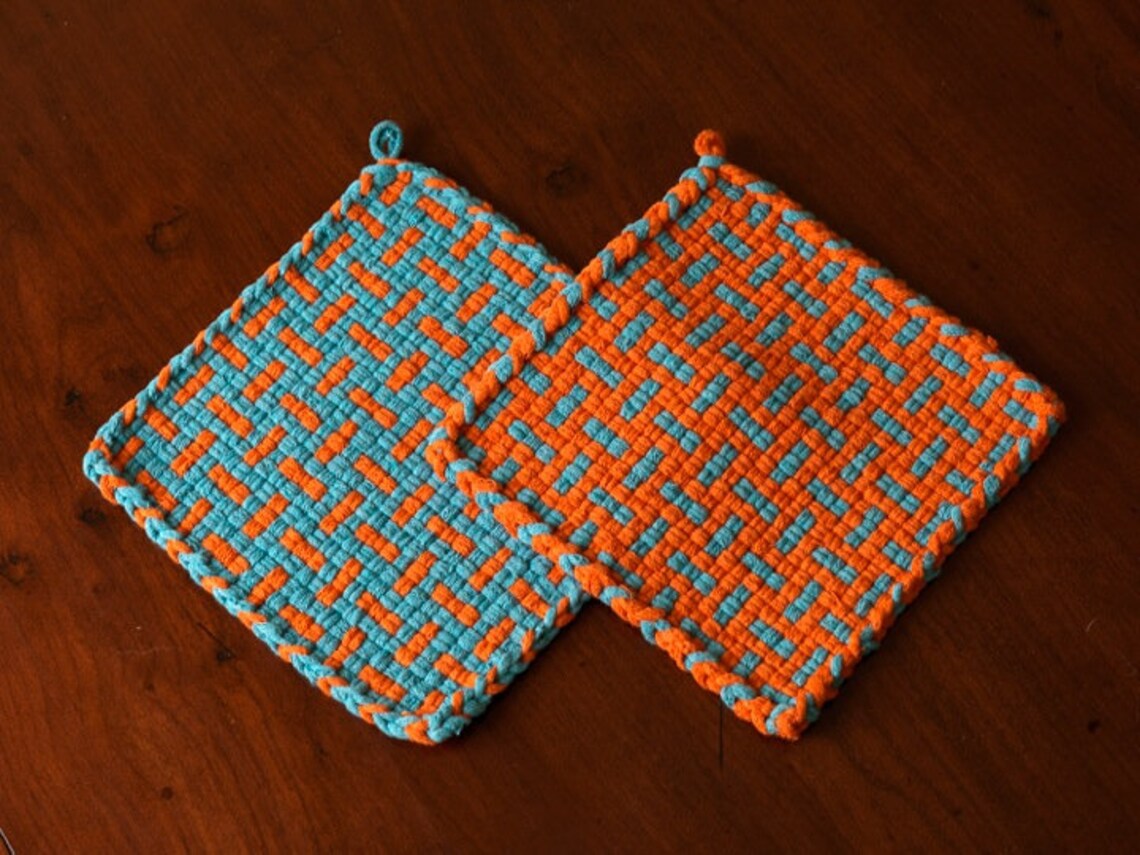 Checkers Pot Holder Hot Pad Kitchen Ware Handcrafted | Etsy