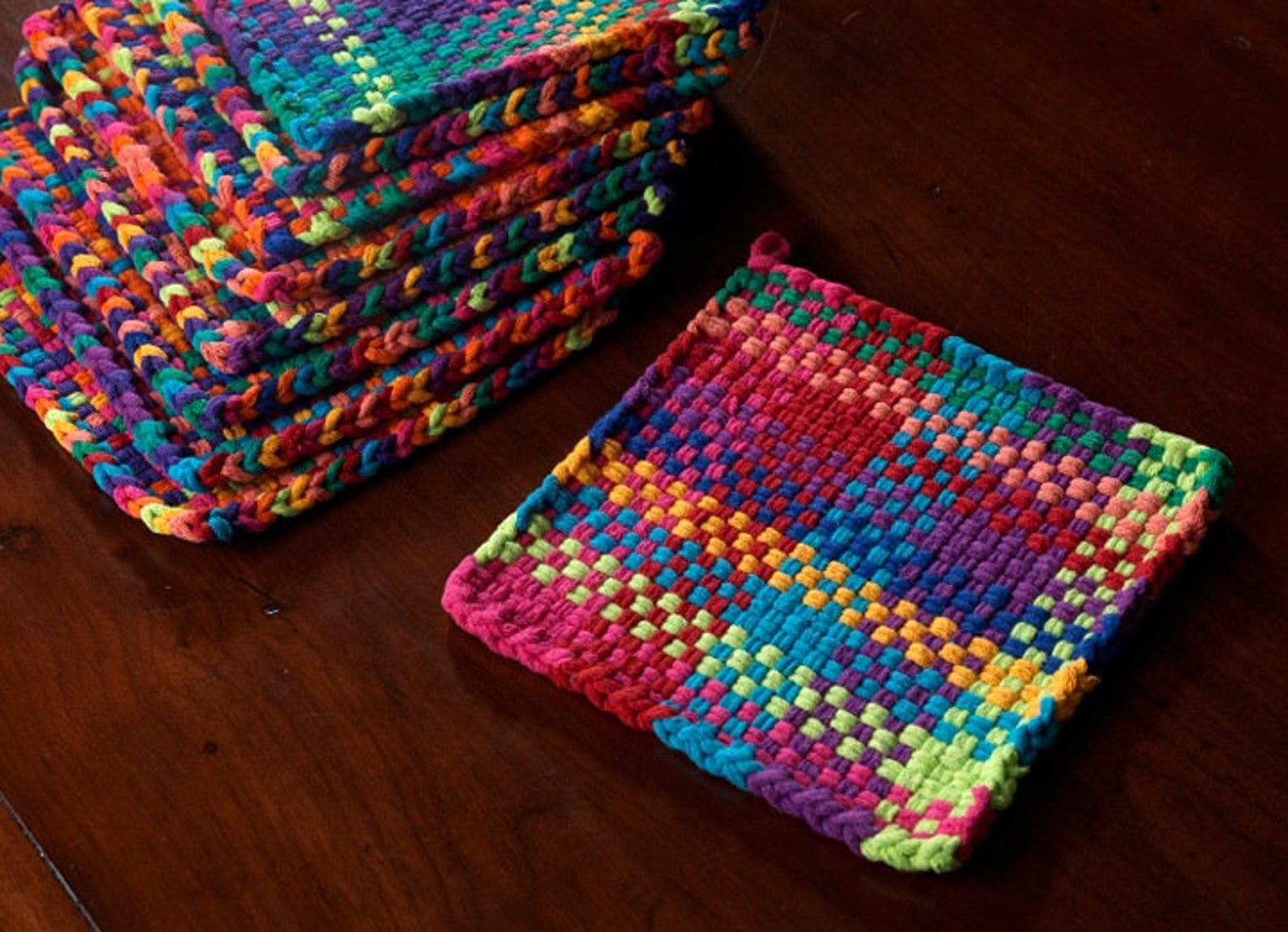 Garden Fiesta Pot Holder Hot Pad Kitchen Ware Handcrafted - Etsy