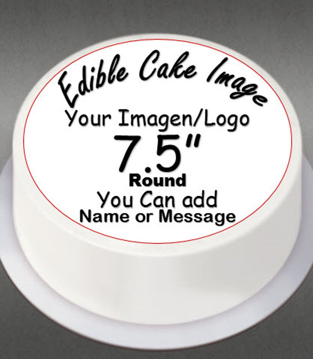 Edible Custom Cake Image Topper Personalized Image Edible - Etsy