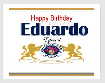 Modelo Beer Cake Topper - Etsy