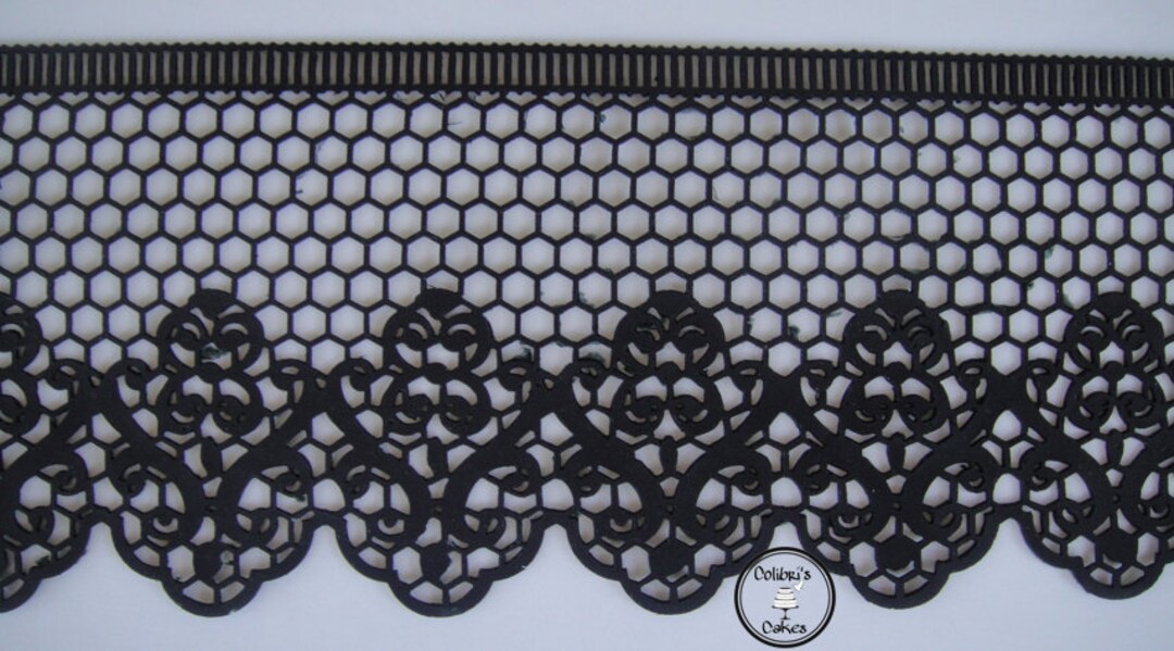 2 PICES- Edible Lace, Sugar Lace, Cake Lace,wedding Cake, Baking and ...