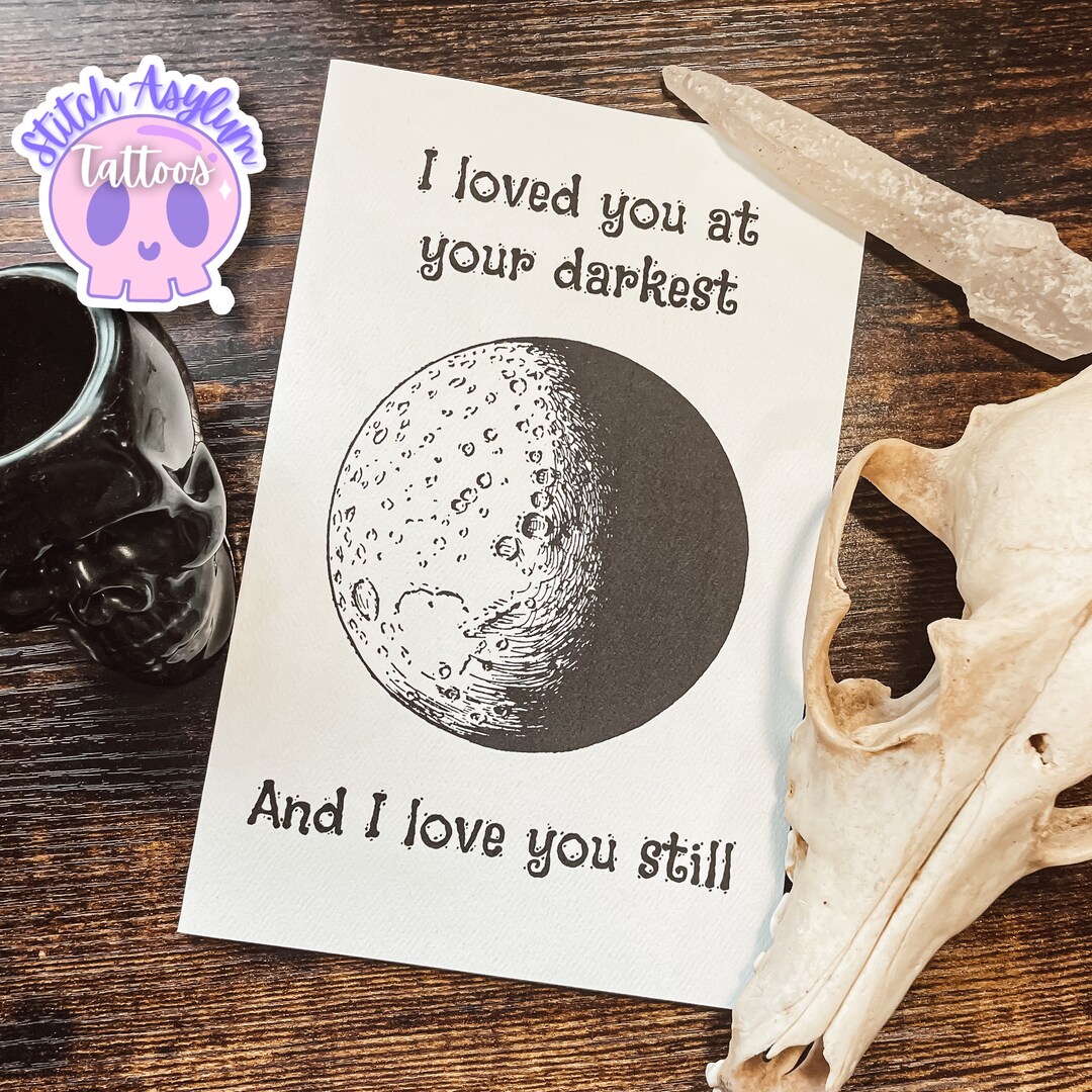 Moon Greeting Card - 5.5x8.5 Inches, Heavy Cardstock, Blank Inside ...