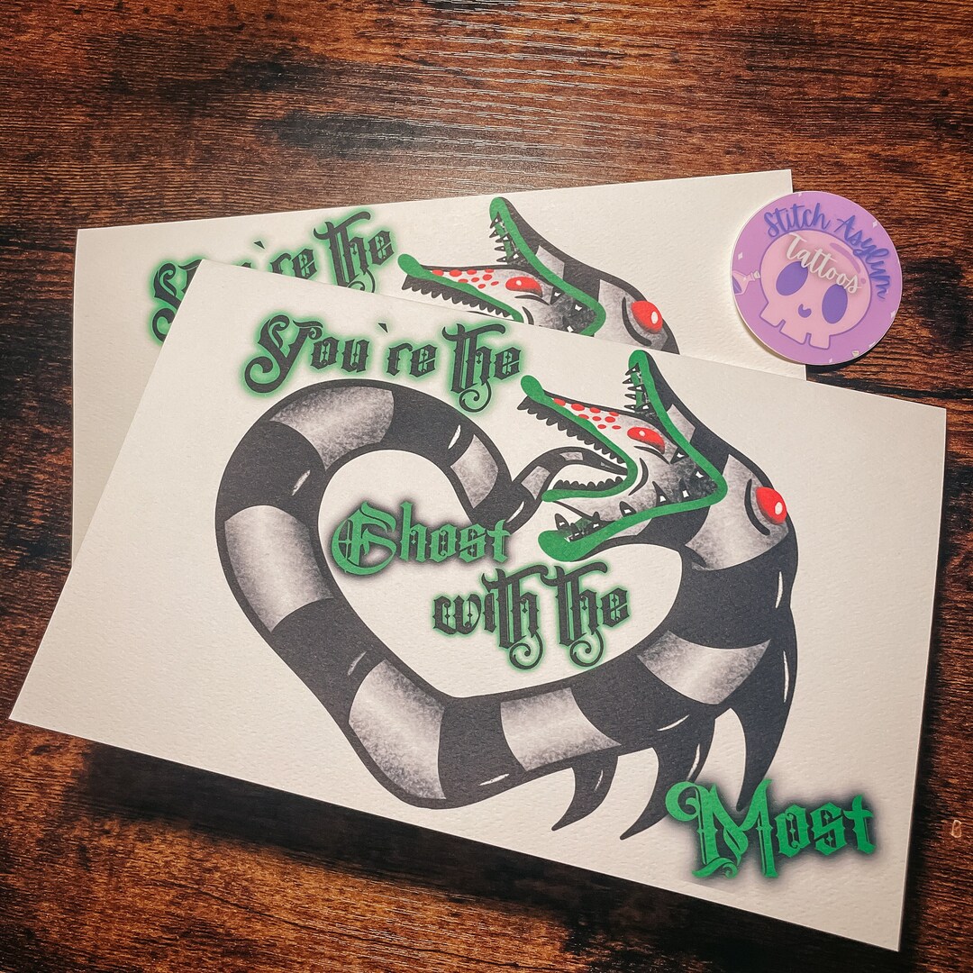 Sandworm Greeting Card | Beetlejuice Anniversary Valentines Birthday ...