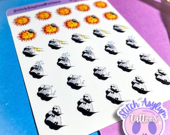 Emo Sticker Sheet - Etsy