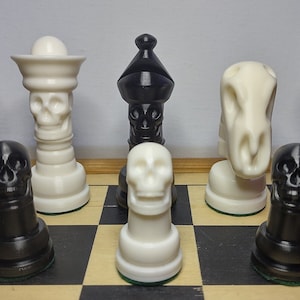 Skull Chess Set Made From Plant-based Polymer Resin - Etsy