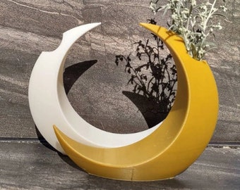 Crescent Moon Vase - Etsy