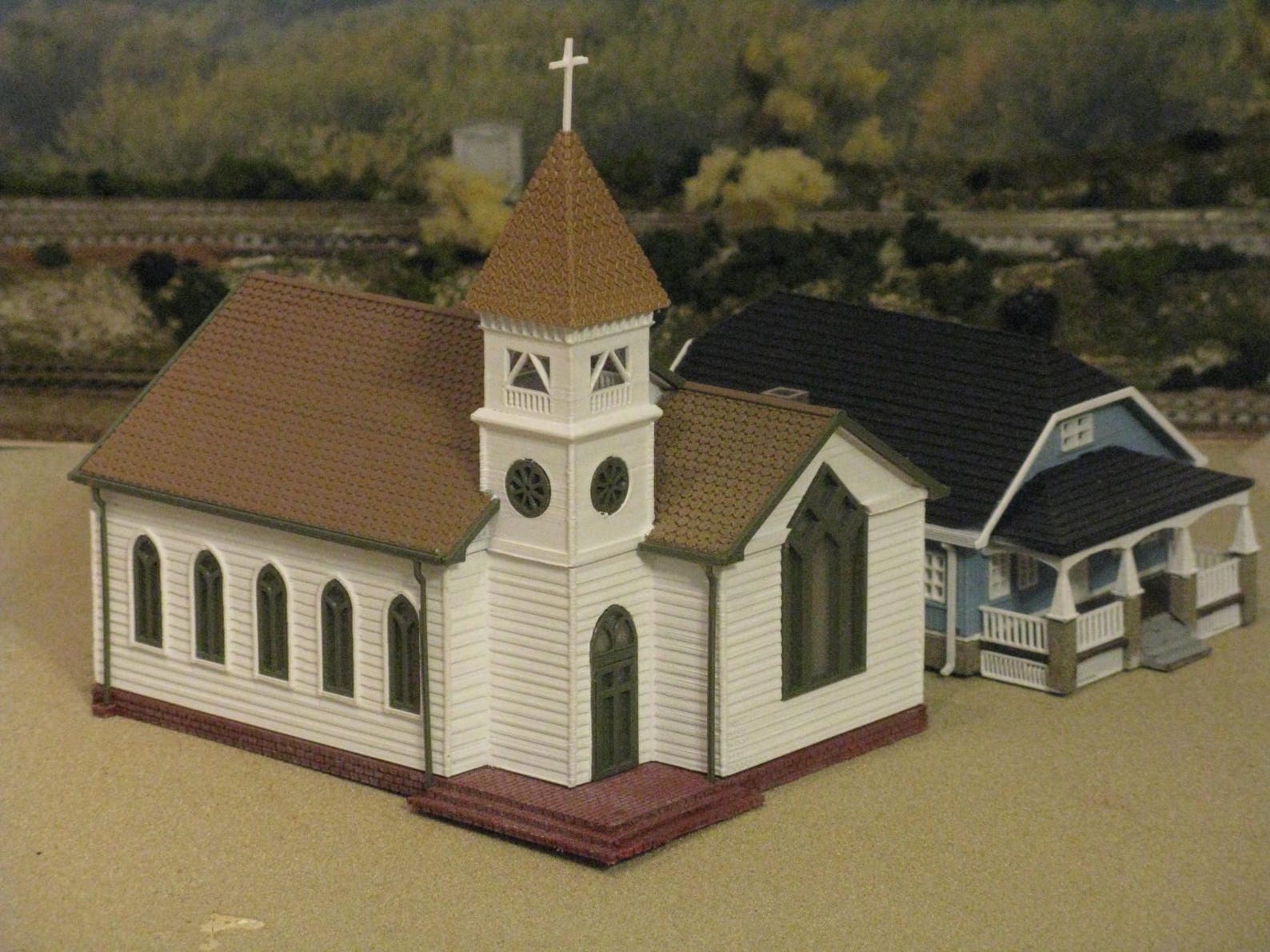 HO / N Scale Church Model Kit for Train Layouts / Dioramas / Sets - Etsy