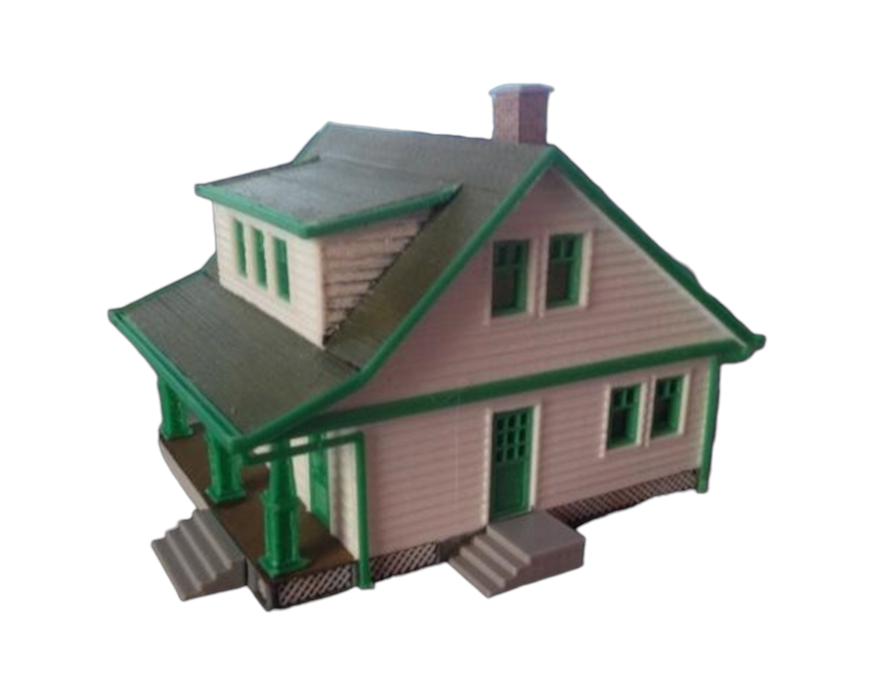 HO / N Scale Farm / Mountain House Kit for Train Layouts / Dioramas ...