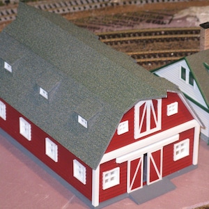 HO / N Scale Barn Model Kit for Train Layouts / Dioramas / Sets - Etsy